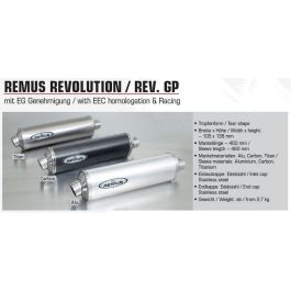 Silencieux homologué REMUS Grand Prix Alu KAWASAKI ZRX 1100 1997/1999 ...