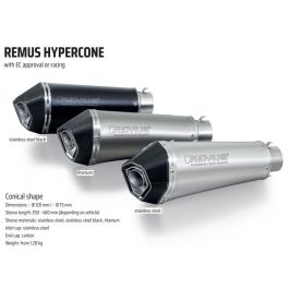 Silencieux homologué REMUS Hypercone Inox TRIUMPH SPEED TRIPLE 1050 ...